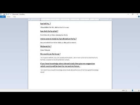 How can make assignment with wordpad and use different features - YouTube