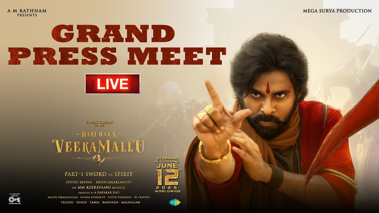 Hari Hara Veera Mallu Grand Press Meet LIVE | PSPK, Nidhhi Agerwal | MM Keeravaani | Jyothi ...