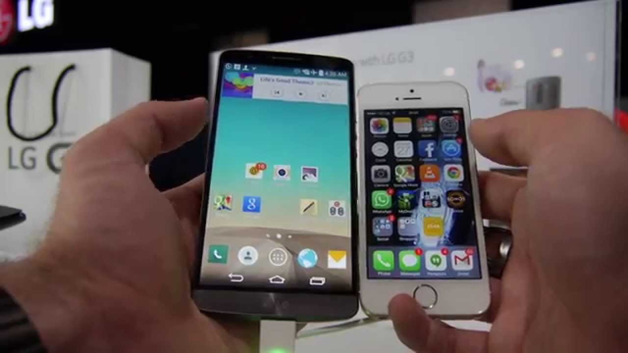 LG G3 vs iPhone 5S okostelefon összehasonlító videó | Tech2.hu - YouTube