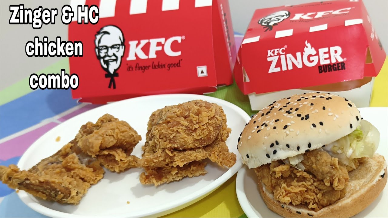 KFC ZINGER & HC CHICKEN COMBO /- KFC Zinger burger and fried chicken ...