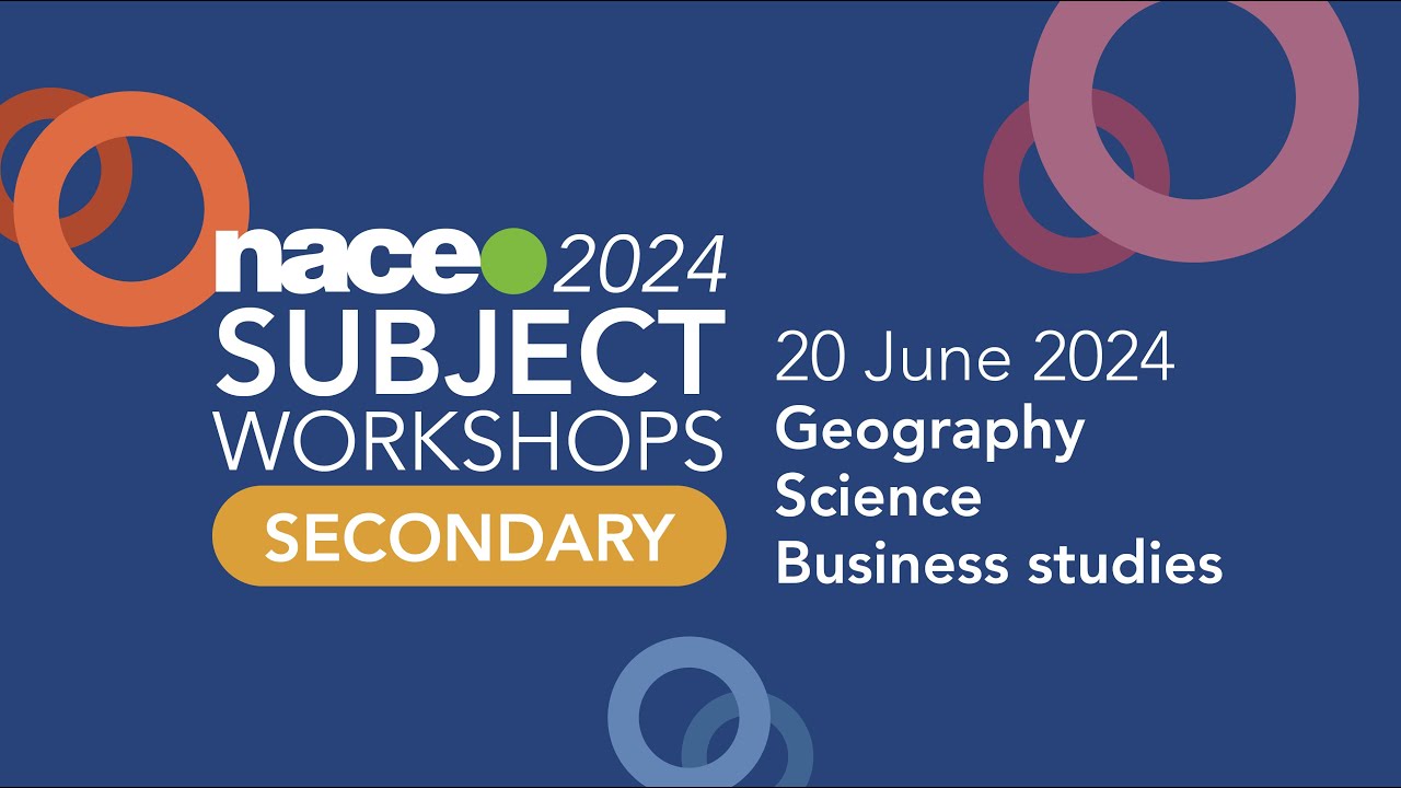 NACE Subject Workshops - Secondary | Online CPD for your school | 20 June 2024 - YouTube