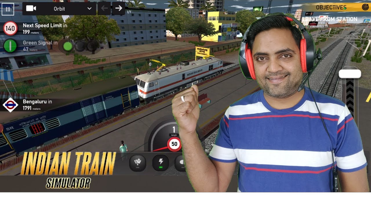 Indian train simulator game play | Indian train simulator hindi game ...
