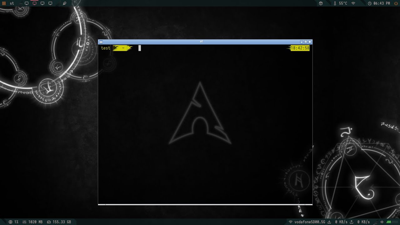 transparency in linux! super easy (for st terminal and polybar with ...