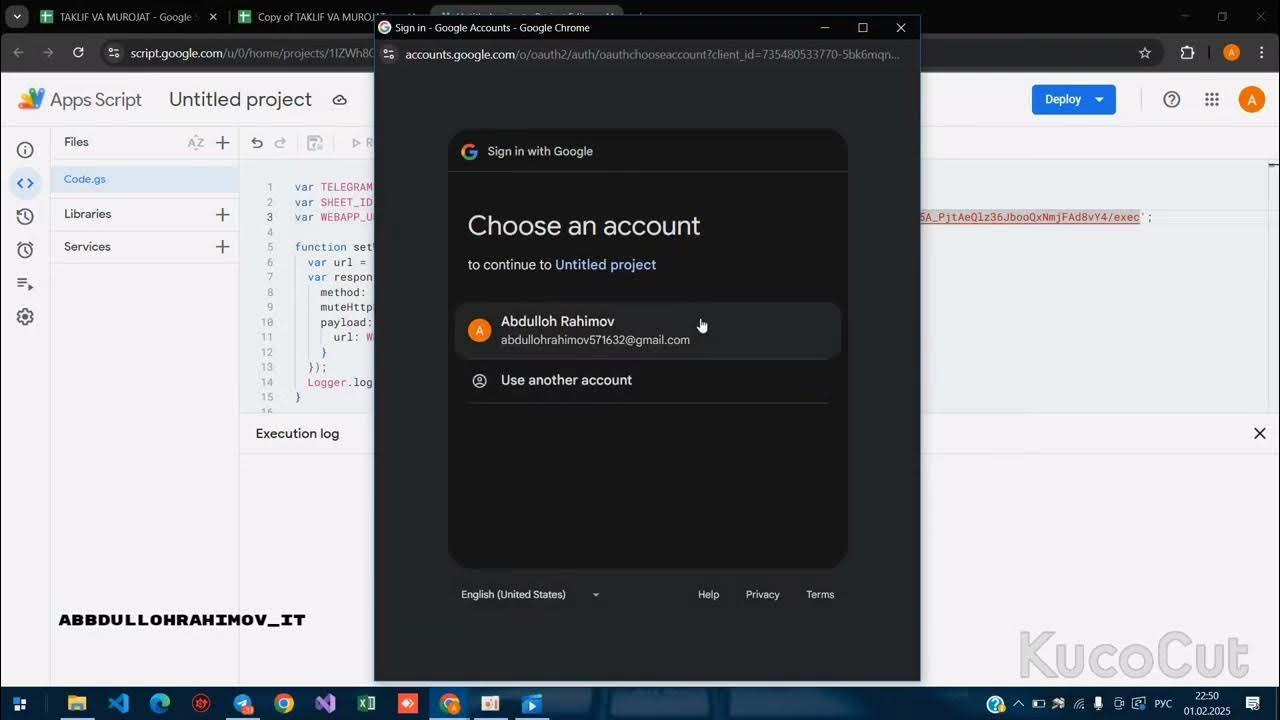 Google sheets va telegram bot(Taklif va murojat bot) - YouTube