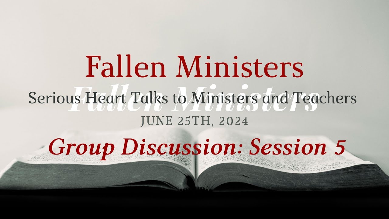 Group Discussion 5 on "Fallen Ministers" | June 25th, 2024 - YouTube
