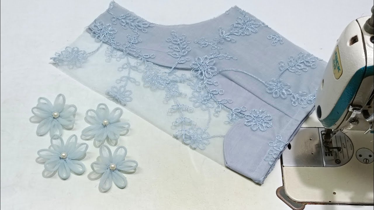 Net Blouse Ki Design | Net Blouse Back Neck Design Cutting and ...