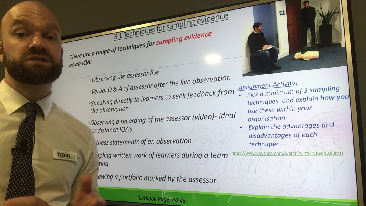 3.1 Techniques for sampling evidence - YouTube