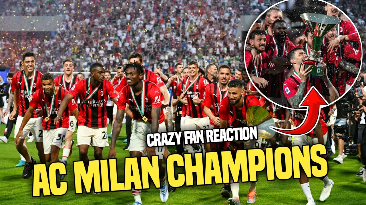 AC Milan Fans Celebration to Win Scudetto | Serie A 2021/2022 - YouTube