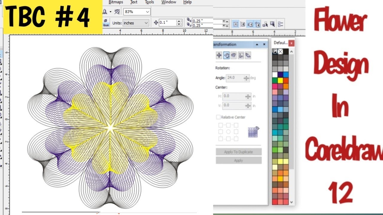 Corel Draw पर 🌹 डिजाइन Design कैसे करे ? How To Make 🌹 design In Corel ...