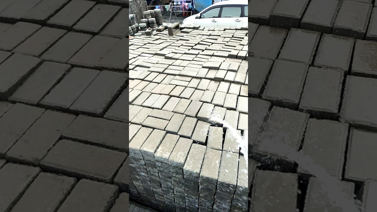 Paving block fibrasi k250 Rp.47,000/m2 - YouTube