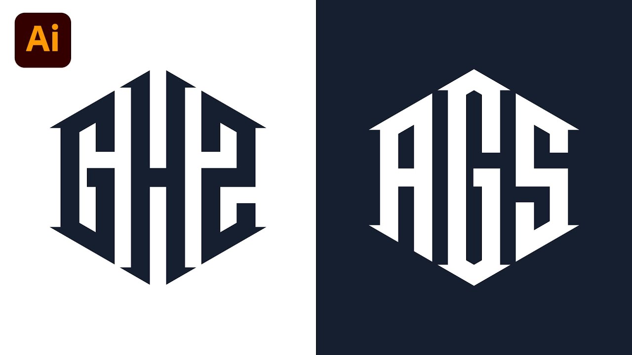 How to Create a Letter Logo Design in illustrator | Letter Logo Design ...