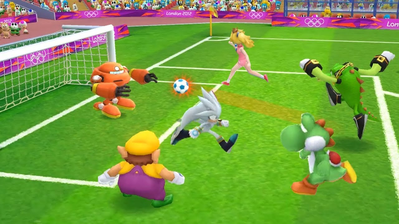 Mario and Sonic at the London 2012 Olympic Games Cartoon Football Yoshi ...