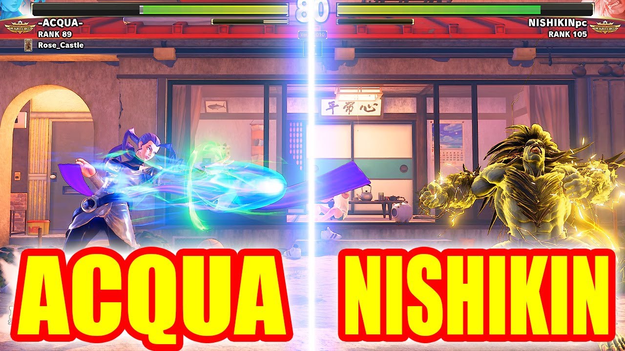 ストリートファイター5【ACQUA (ローズ) VS ニシキン (ブランカ)】ACQUA (ROSE) VS NISHIKIN (BLANKA ...
