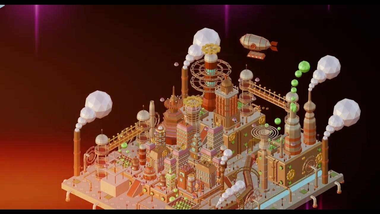 Machine Town Low Poly Low-poly - YouTube