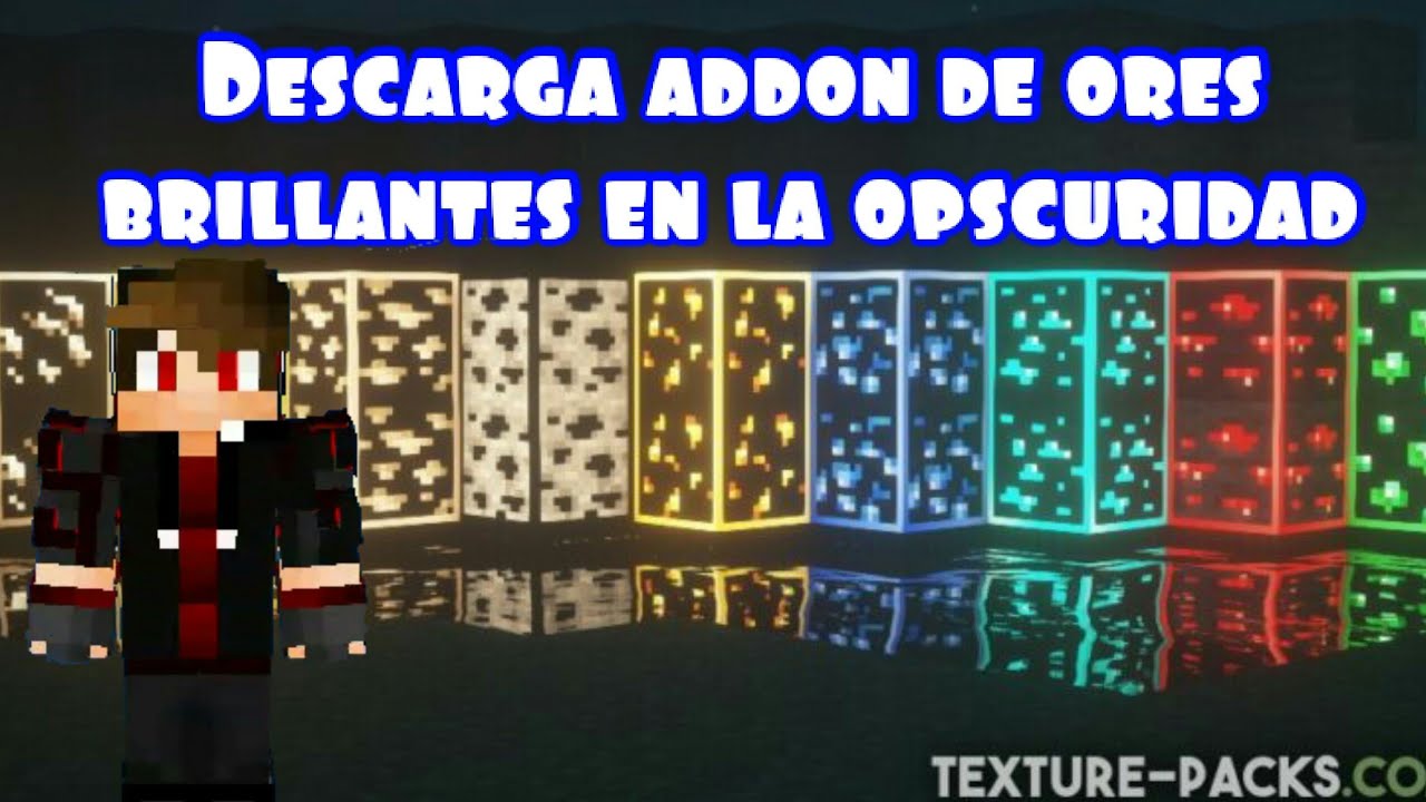 addon de ores brillantes para minecraft pe y java 1.21 - YouTube