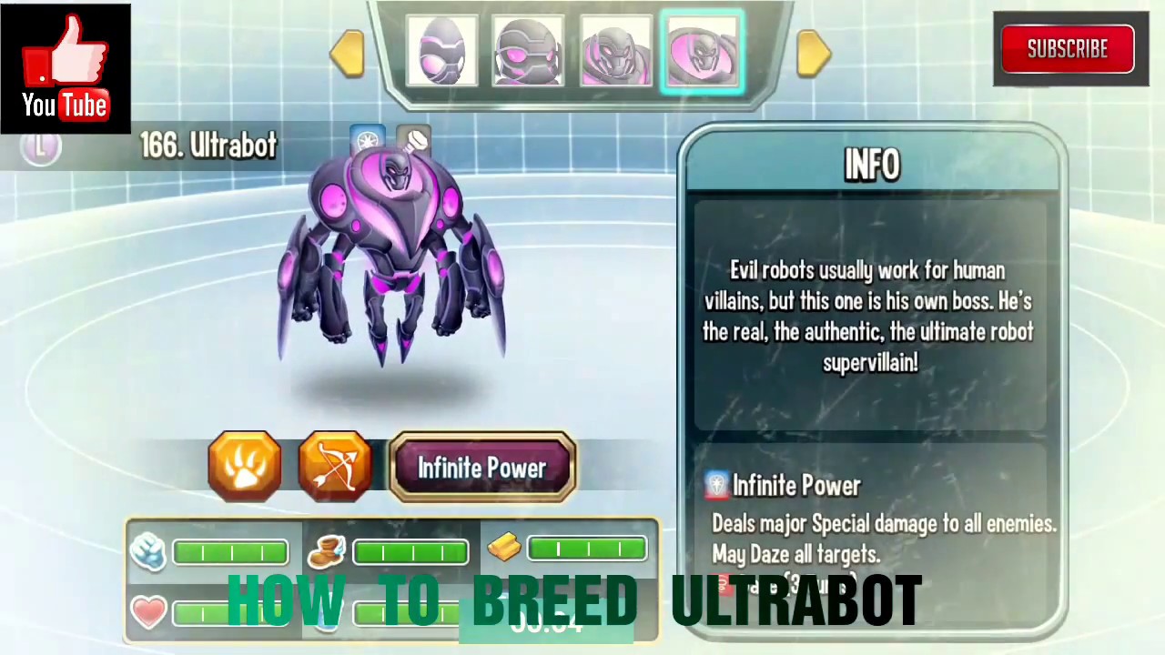 Monster Legends - How to breed Ultrabot - YouTube