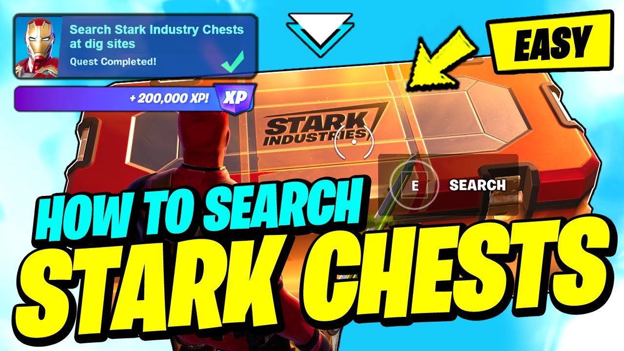 How to EASILY Search a Stark Industries Chest - Fortnite Quest - YouTube