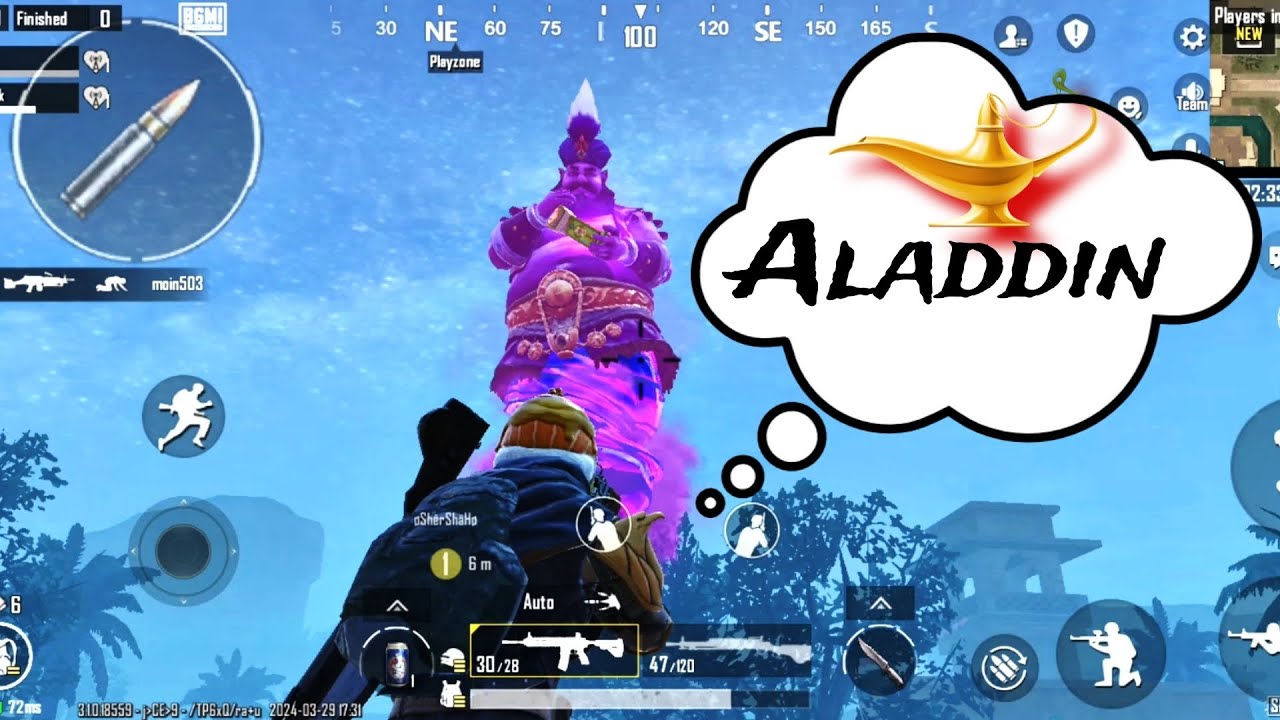 BGMI me aya Aladdin / latest update floating Island tour , Aladdin and ...