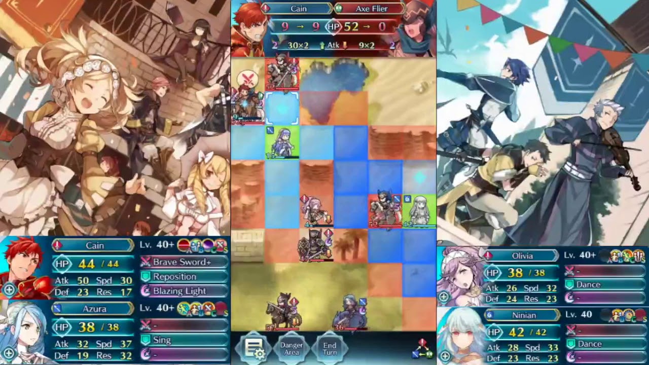 [FEH]Cain Kill ALL - Grand Hero Moonstone Infernal 卡因无双 第八期 - YouTube