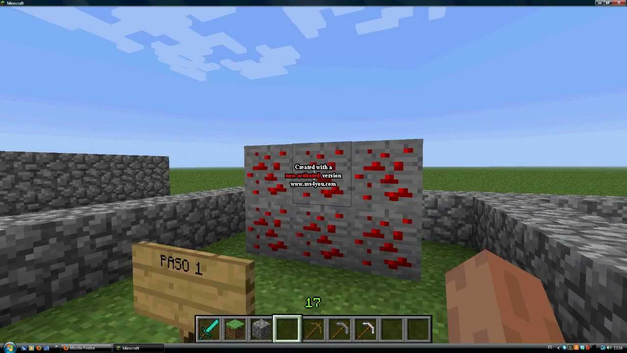 Minecraft tutorial: Redstone 1, Obtención y crafteos básicos. - YouTube