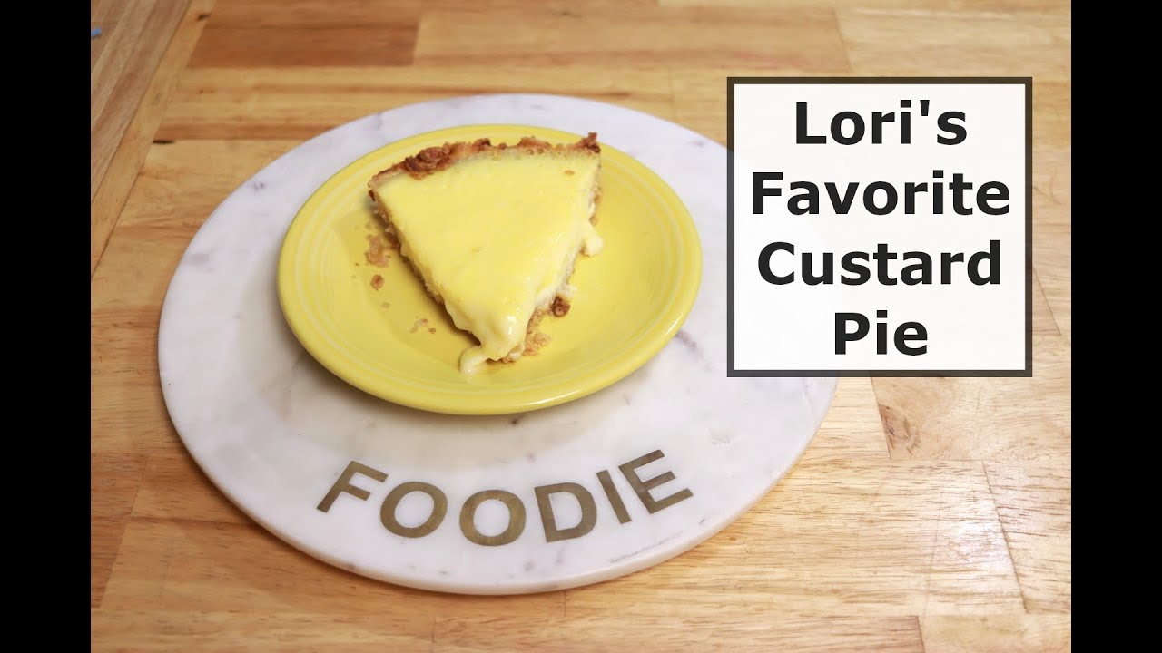 Delicious Custard Pie - Help At Home Jim - YouTube