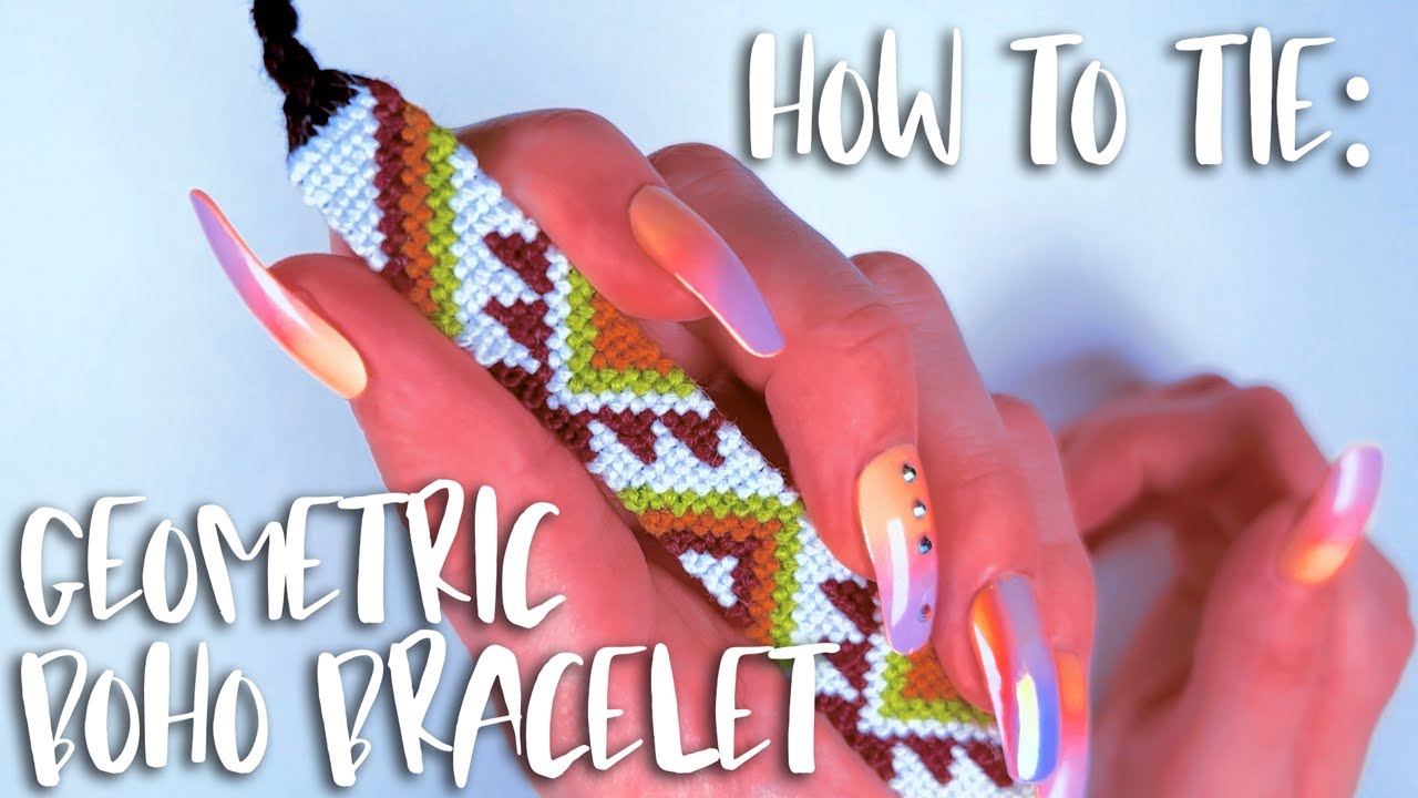How to Knot: A Boho Geometric Bracelet! - YouTube