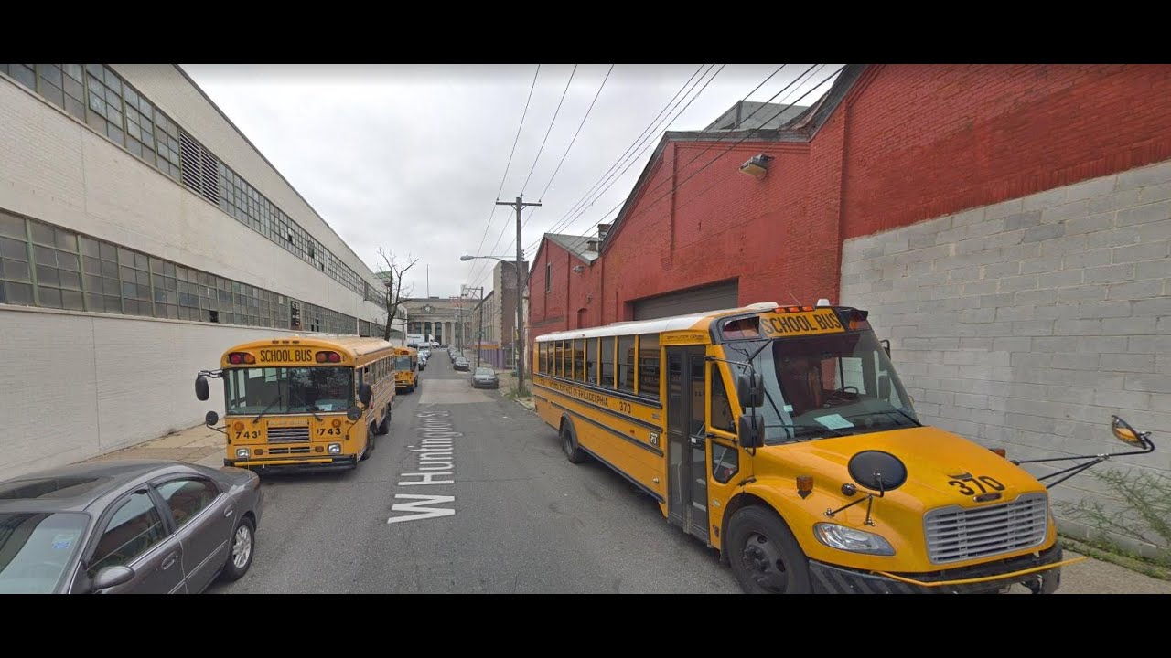 School Buses in a Warehouse - Lots of Lots - YouTube