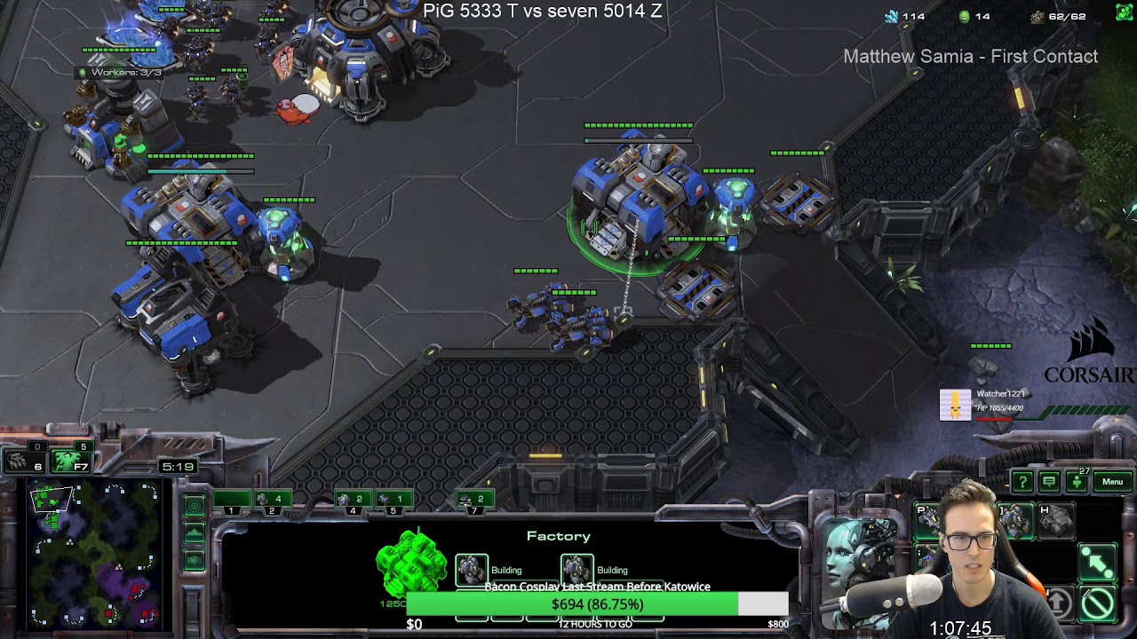 TvZ Hellion Cyclone vs Ravager Ling - Rush Map - YouTube