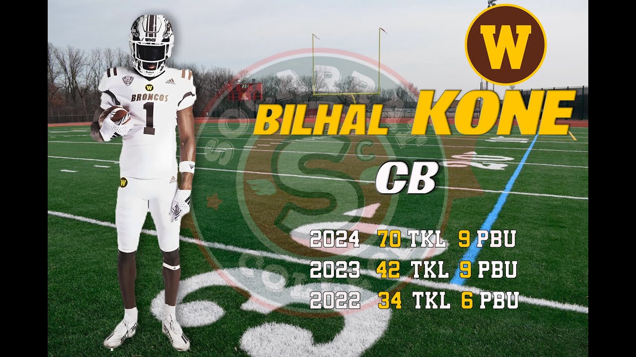 Bilhal Kone, CB. Western Michigan. NFL Draft Prospect 2025 Análisis - YouTube