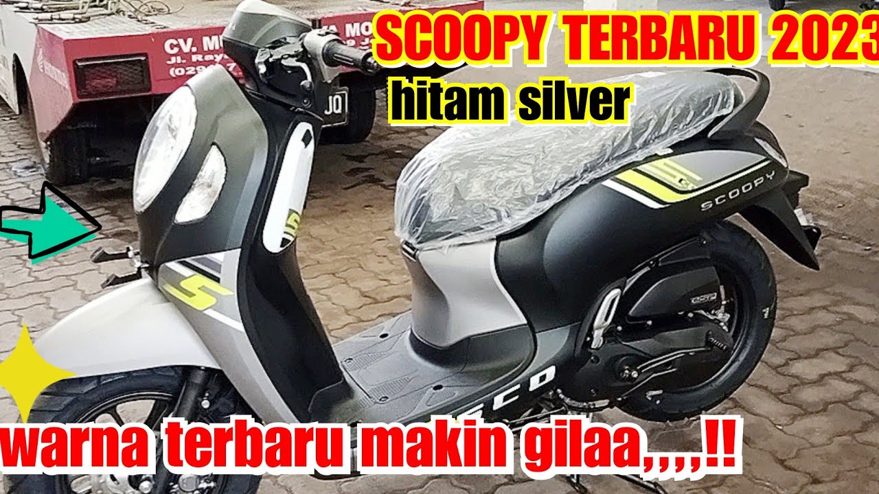 Scoopy hitam silver 2023 || gilaaa,,,!!!tampilan makin keren abiss ...