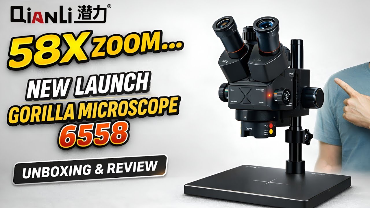 QianLi Gorilla Trinocular 6558 Microscope Unboxing & Review | Best ...