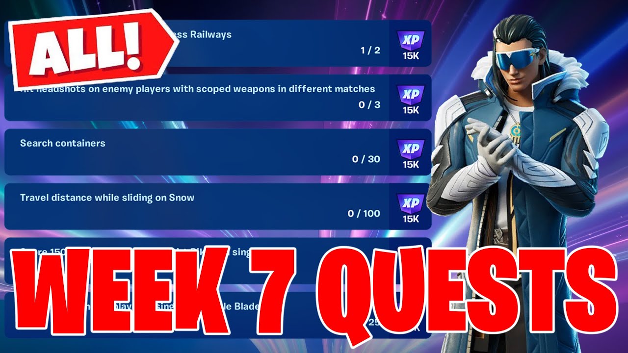 How to *EASILY* Complete All Week 7 Quests in Fortnite Chapter 5 Season 1 (Full Guide) - YouTube