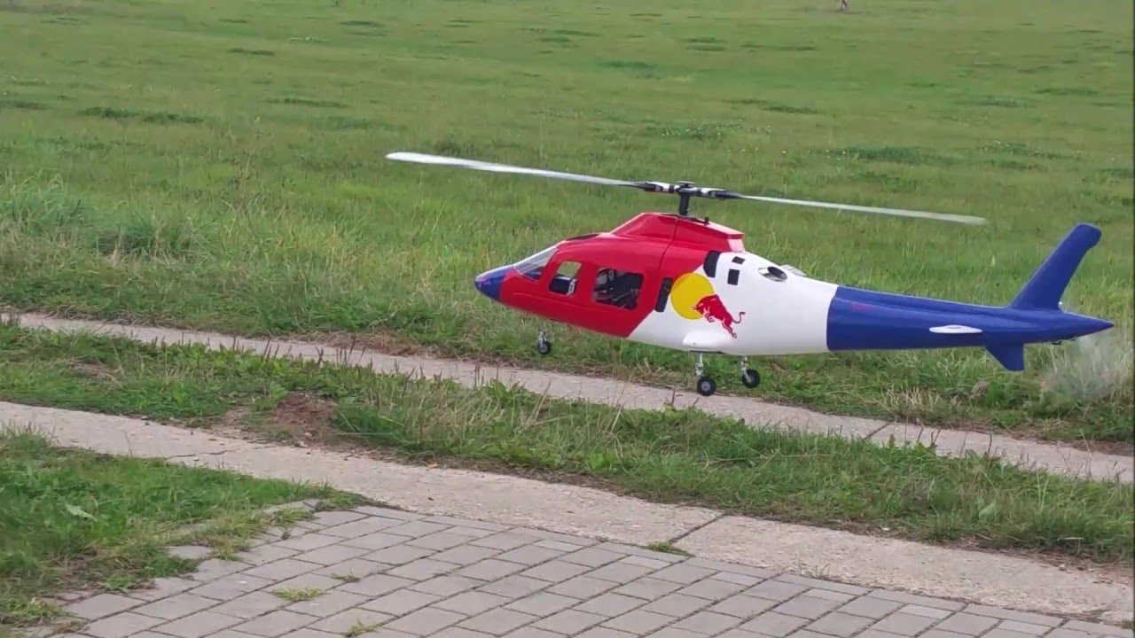 Trex 550 stretched / T-Rex 600 im Agusta A 109 Scale Rumpf im schnellem ...