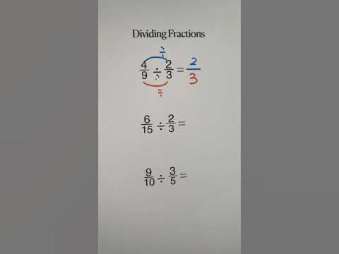 Fraction trick: Dividing fractions #fraction #fractions #shorts - YouTube
