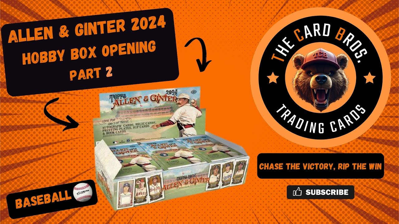 Weird Baseball Cards: Topps Allen And Ginter 2024 - Unboxing Our 2nd ...