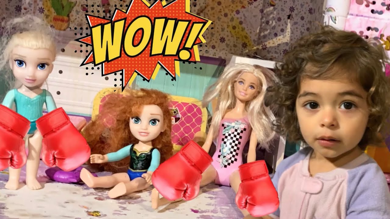 FIGHT!! What happened?? Fight breaks out between Anna and Barbie - YouTube