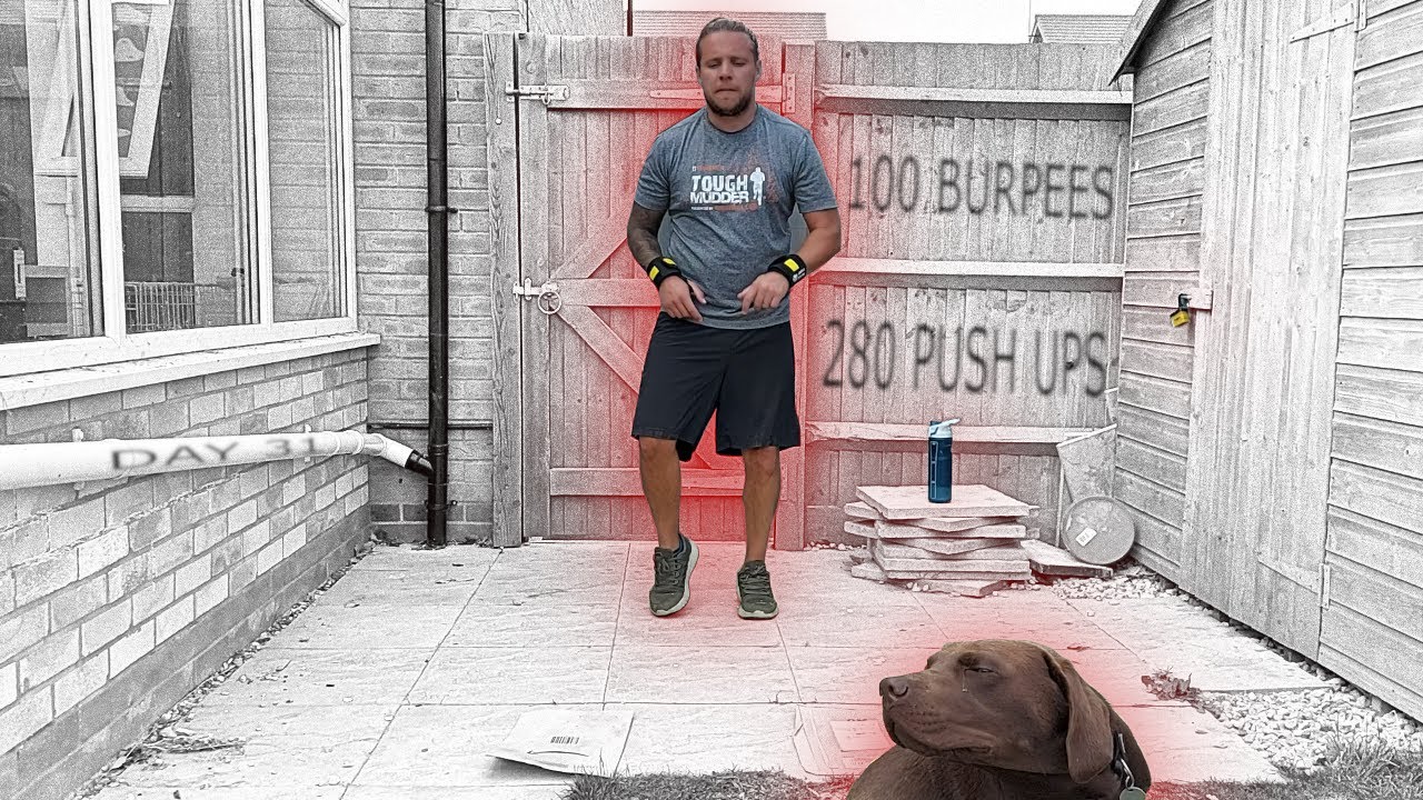 Day 31 Iron Wolf challenge 100 Burpees 280 push-ups - YouTube