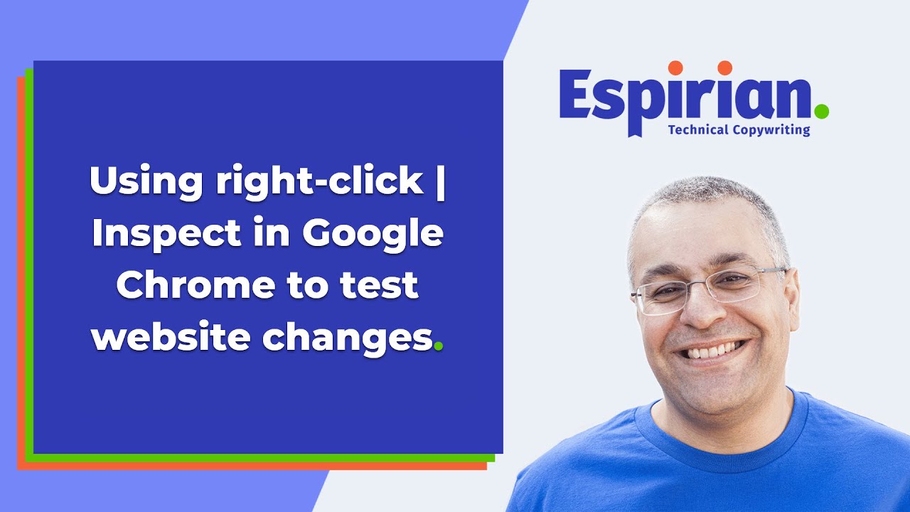 Using right-click | Inspect in Google Chrome to test changes on your ...