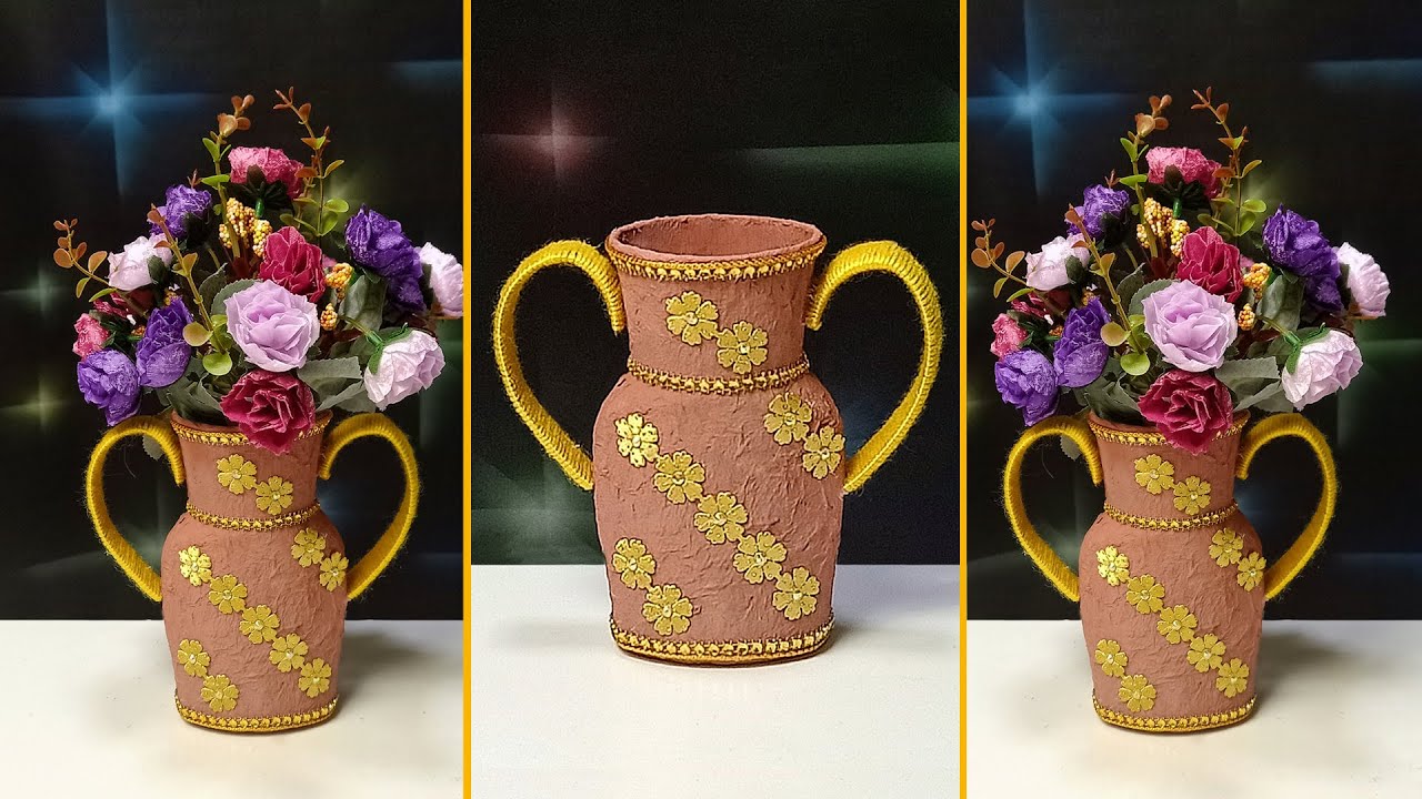 Flower Vase made of Recycled Plastic Container | Recycled Materials ...