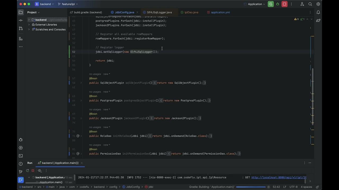 Enable JDBI Sql logging - YouTube