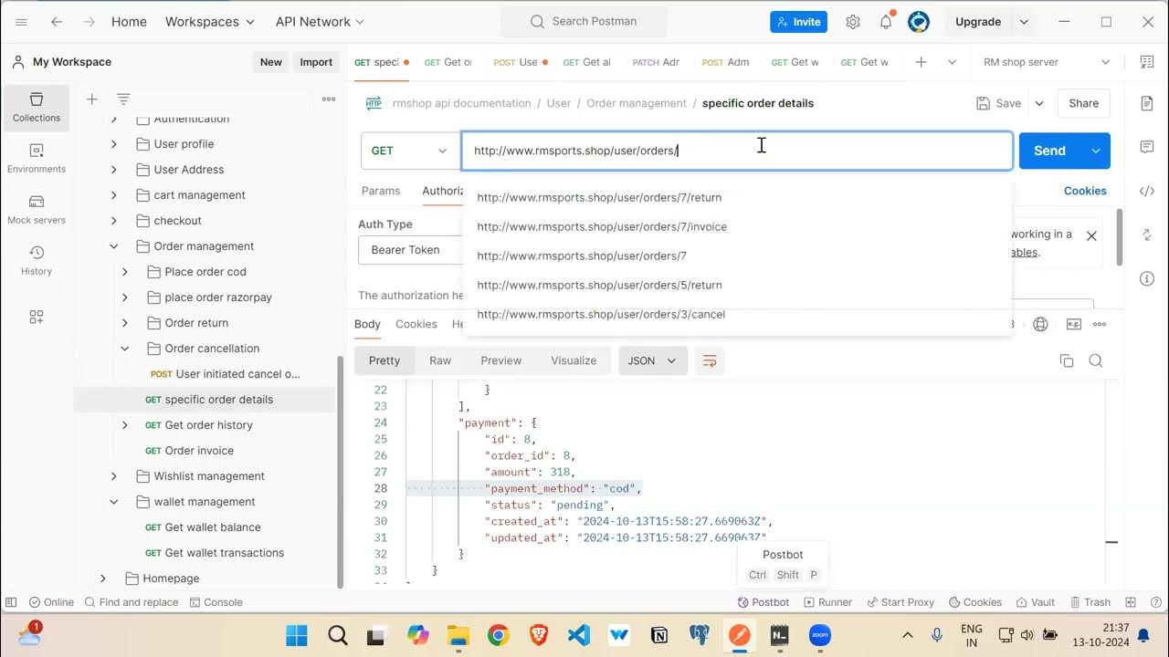 part 16 | Order cancellation management | Demo of e-commerce web application in Golang - YouTube