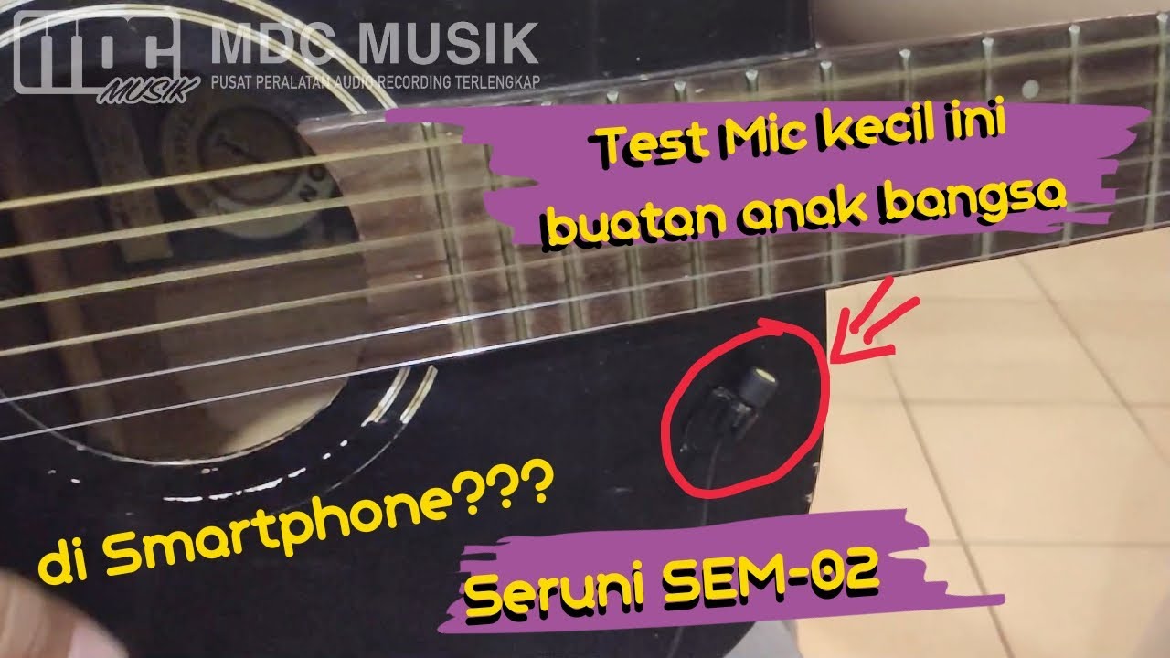 Testing microphone SERUNI SEM-02 with SMARTPHONE - YouTube