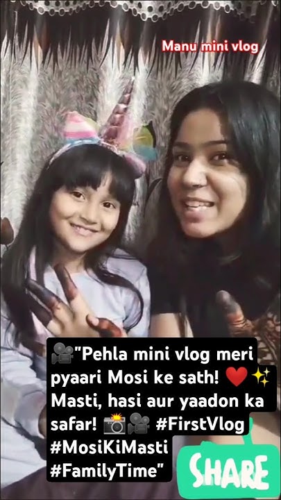 "Pehla mini vlog meri pyaari Mosi ke sath ️ #ytshorts #manudailyvlog#dailyvlog#minivlog# ...