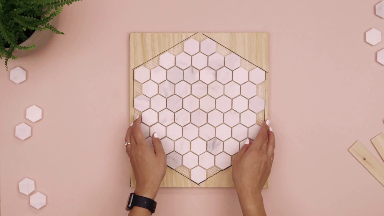 DIY Marble Tile Decor - YouTube