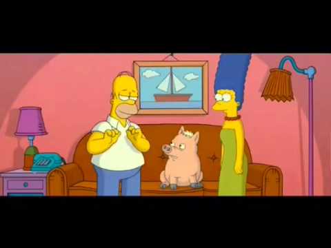 *pig crap, escena silo* the simpsons movie (los simpson la pelicula ...