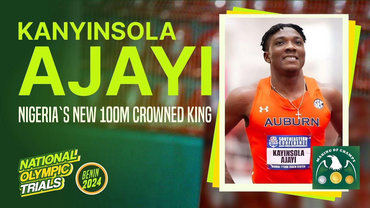 Kanyinsola Ajayi wins men's 100m final at the National Olympic Trials ...