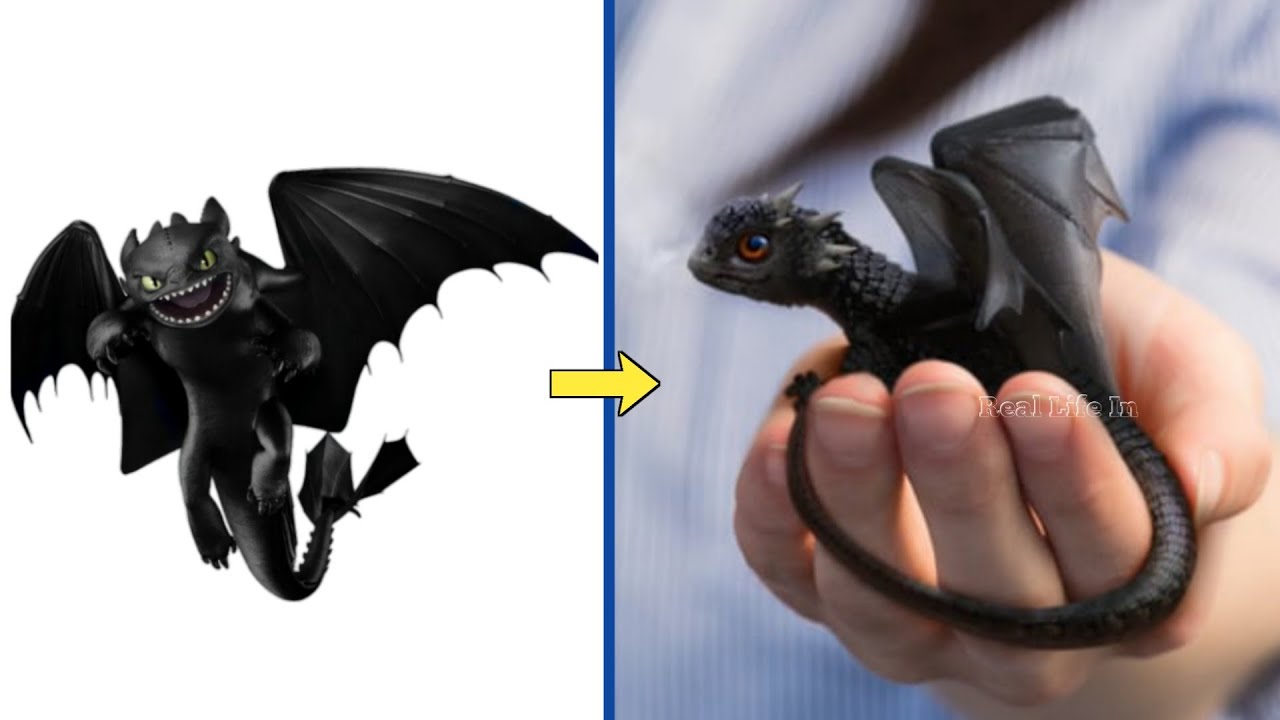 How To Train Your Dragon In Real Life Characters - YouTube