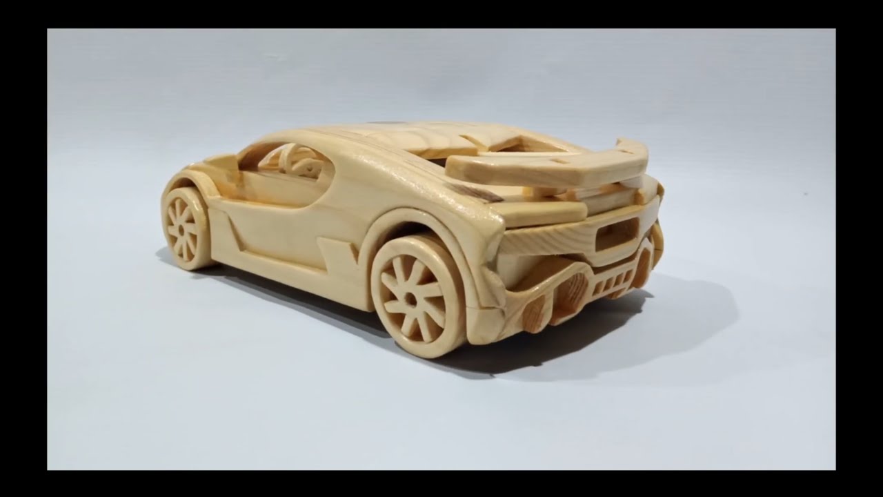 How To Make Wooden Car Bugatti - YouTube