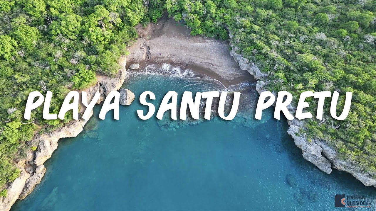 Playa Santu Pretu, Curacao - 15 minute hike to this black sand beach ...