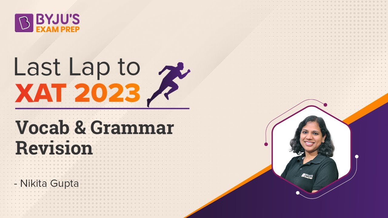 XAT 2023 | XAT Vocabulary and Grammar Revision | XAT Verbal Ability and ...